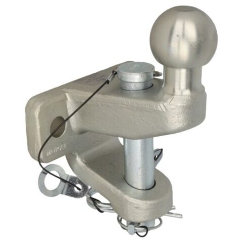 MP82 50MM Combination Trailer Tow Ball Coupling Silver - Saxons Trailers